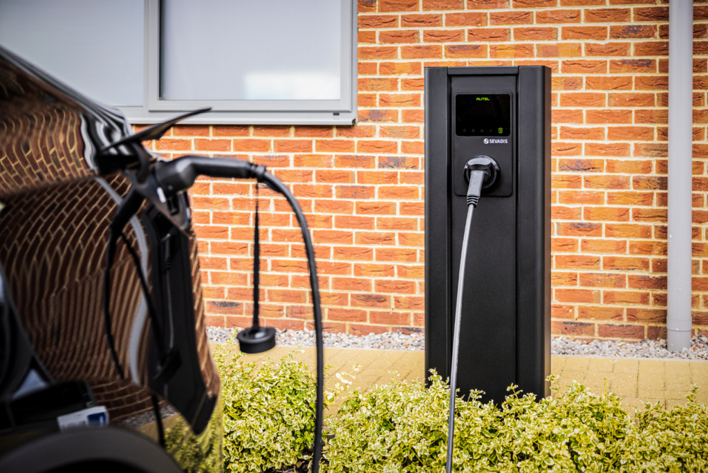 Commercial EV charger installation with We Power Your Car